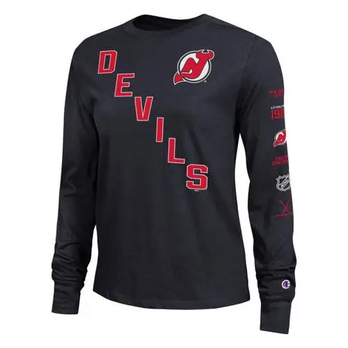 Champion New Jersey Devils "2-hit" Long Sleeve T-shirt