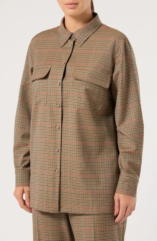 Marina Rinaldi Wool Shirt Jacket - Camel