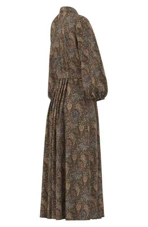 EMME Paisley Long Sleeve Shirtdress