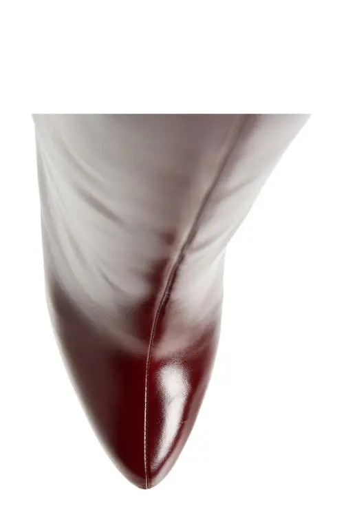 Jeffrey Campbell Unleashed Platform Knee High Boot - Wine