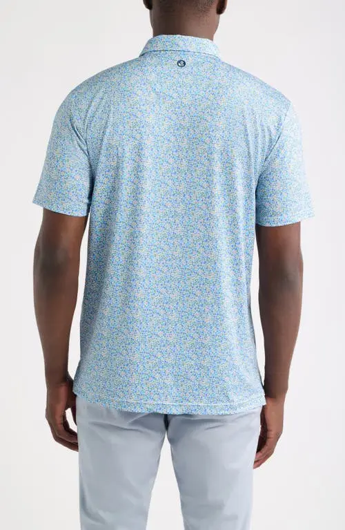 SWANNIES Pebble Performance Golf Polo - Cornflower