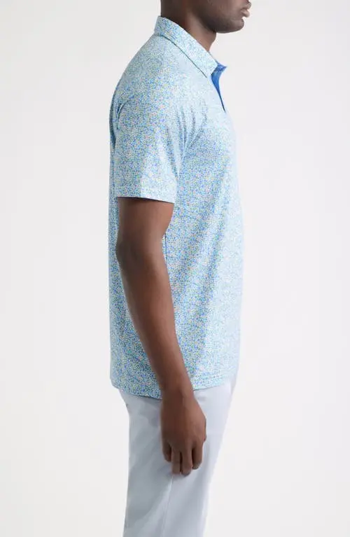 SWANNIES Pebble Performance Golf Polo - Cornflower