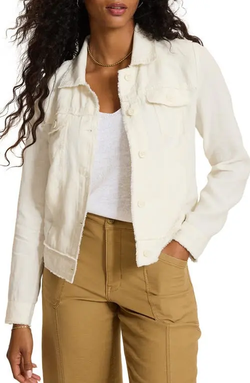 Tommy Bahama Two Palms Raw Edge Linen Jacket - Coconut