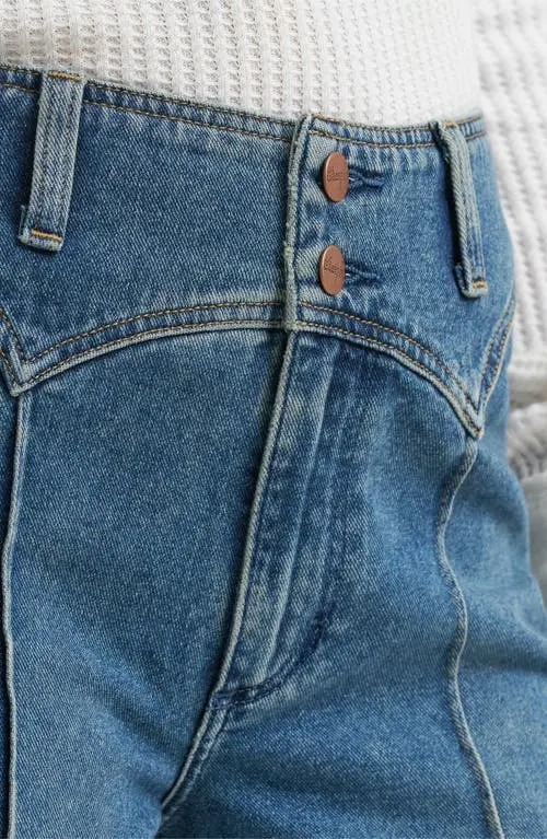 Wrangler Canyon High Waist Pintuck Wide Leg Jeans