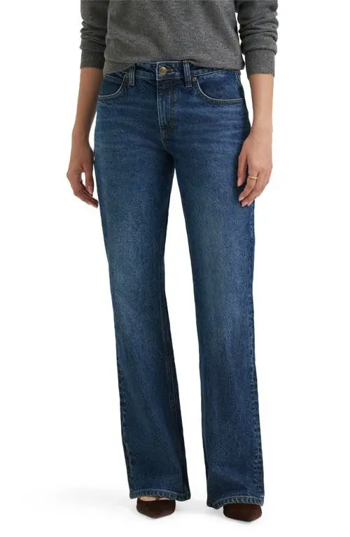 LEEM Bow Flare Leg Jeans - Flash Blue