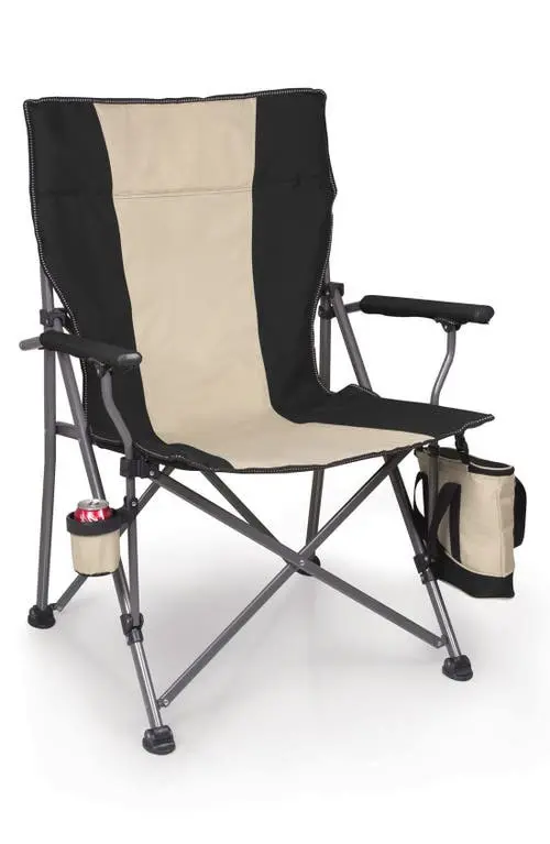 ONIVA A PICNIC TIME BRAND Oniva Big Bear Camp Chair With Cooler - Black
