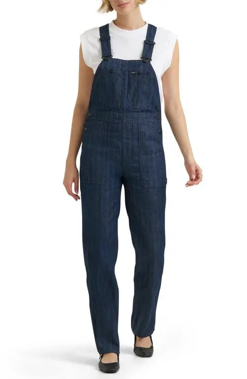 LEEM Slim Straight Hickory Striped Overalls