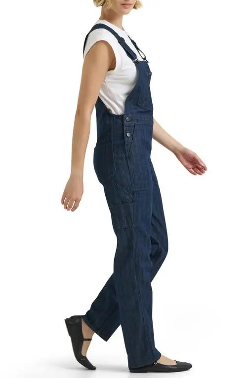 LEEM Slim Straight Hickory Striped Overalls