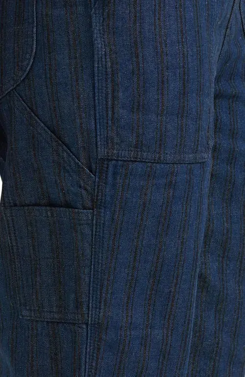 LEEM Slim Straight Hickory Striped Overalls