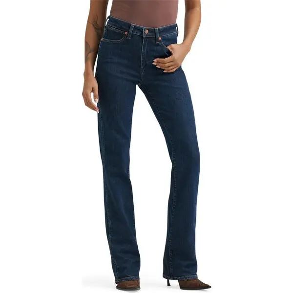 Wrangler Dallas High Waist Bootcut Jeans - Indigo Eclipse