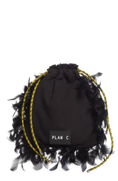 Plan C Feather Bucket Bag