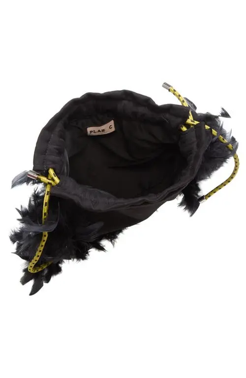 Plan C Feather Bucket Bag