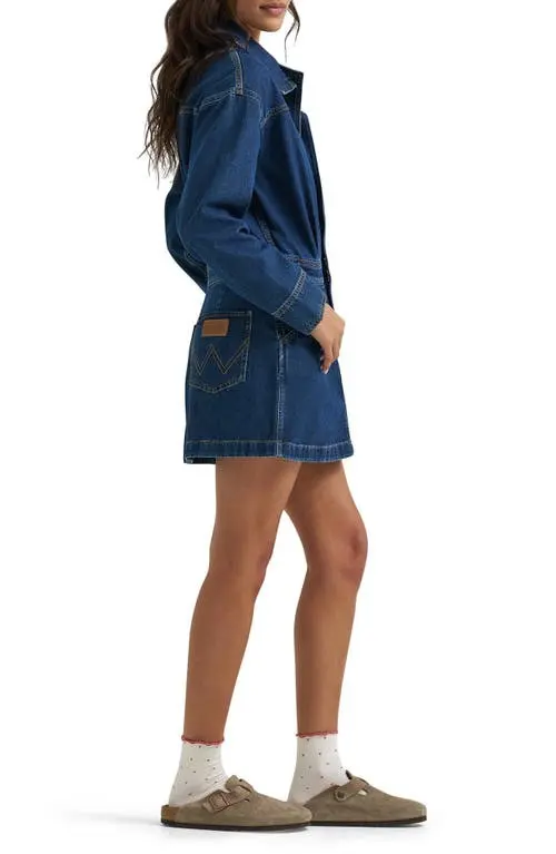 Wrangler Moto Long Sleeve Minidress