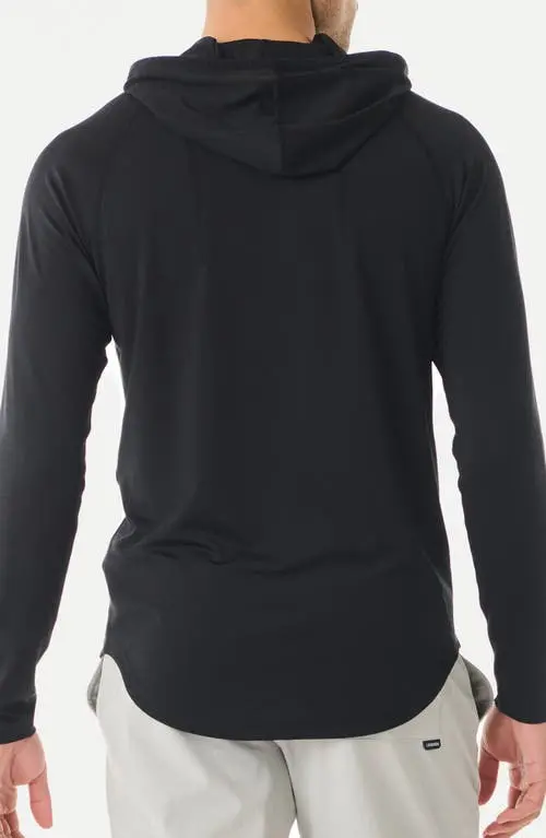 LEGENDS Enzo Performance Hoodie With Raglan Sleeves - Black