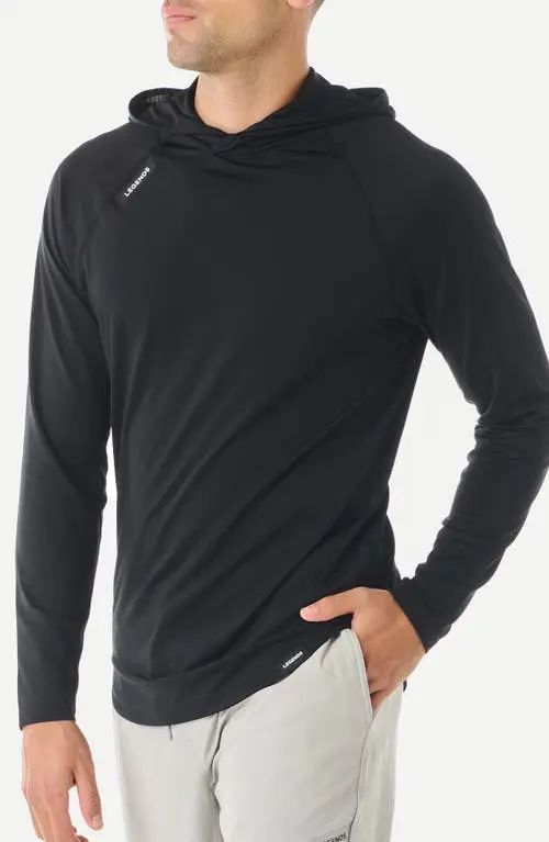 LEGENDS Enzo Performance Hoodie With Raglan Sleeves - Black