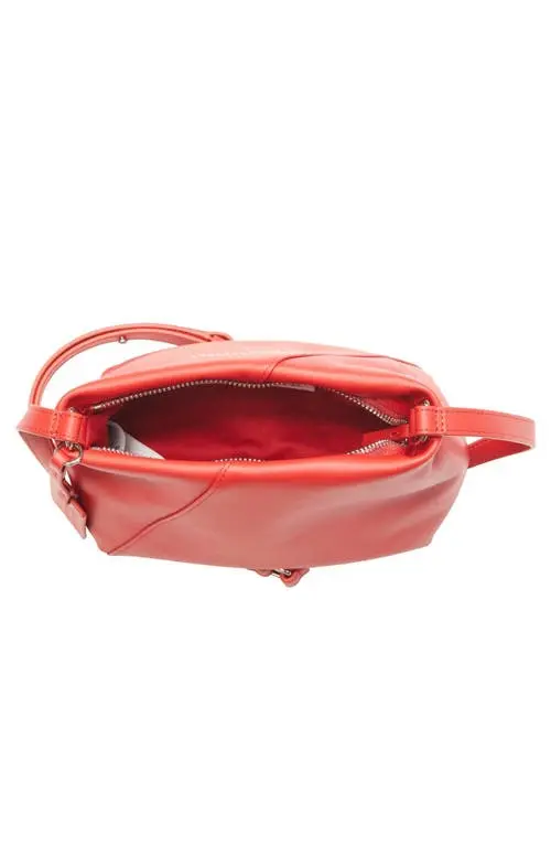MAISON MARGIELA Folded J Leather Shoulder Bag - Barbados Cherry