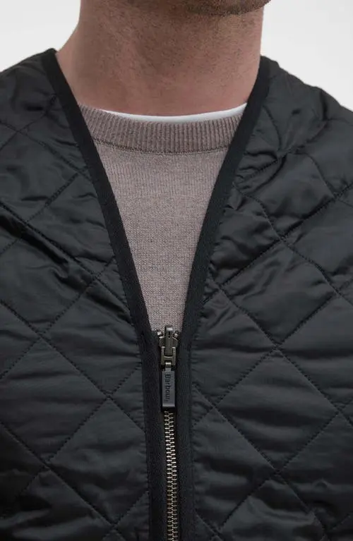 Barbour Zip Line Quilted Vest - Black/modern