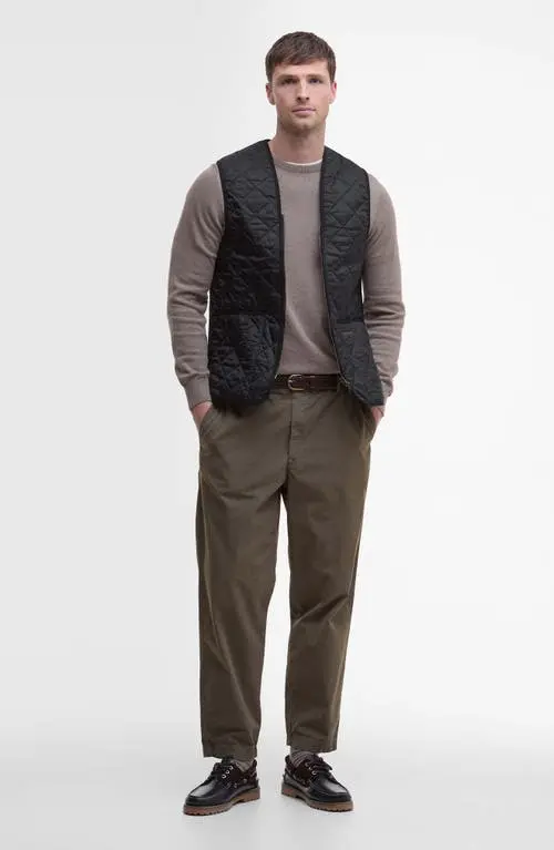 Barbour Zip Line Quilted Vest - Black/modern