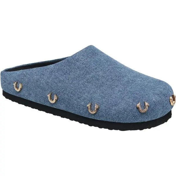 True Religion Embellished Logo Clogs