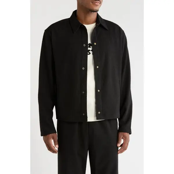 HONOR THE GIFT Nep Yarn Overshirt - Black