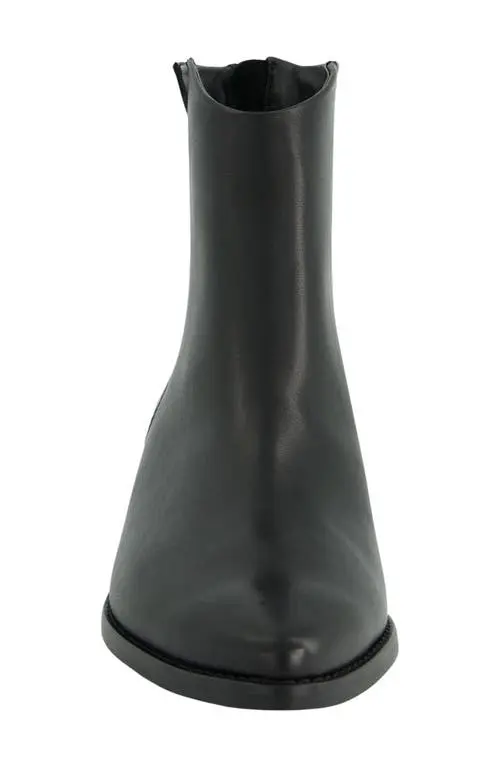 Paul Green Fiona Leather Bootie - Black Leather