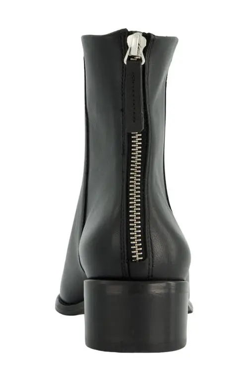 Paul Green Fiona Leather Bootie - Black Leather