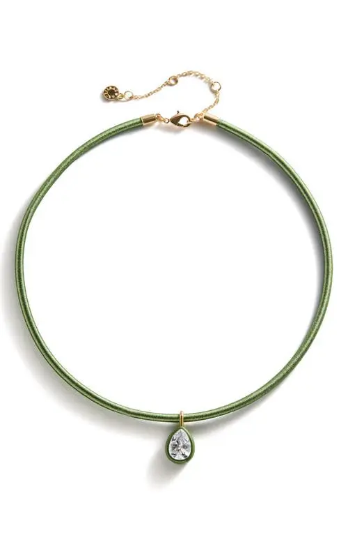 Baublebar Lindsey Crystal Collar Necklace - Green