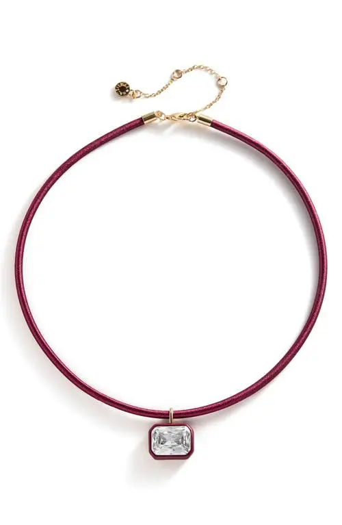 Baublebar Lindsey Crystal Collar Necklace - Red
