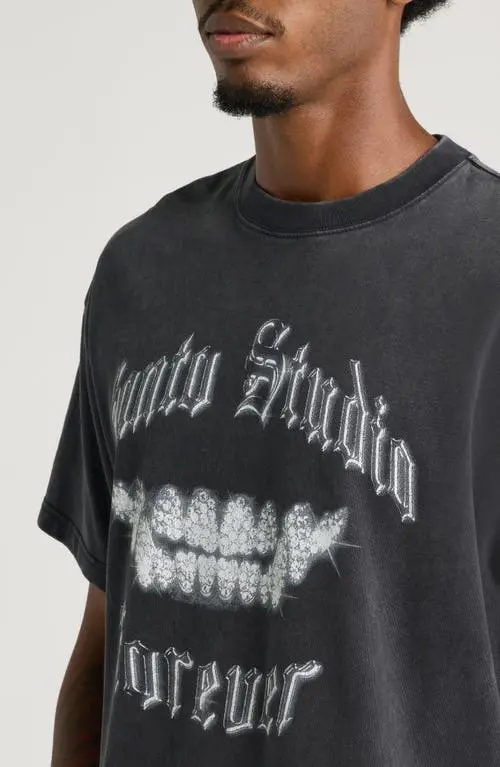 SANTO STUDIO Fangs Forever Graphic Cotton T-shirt