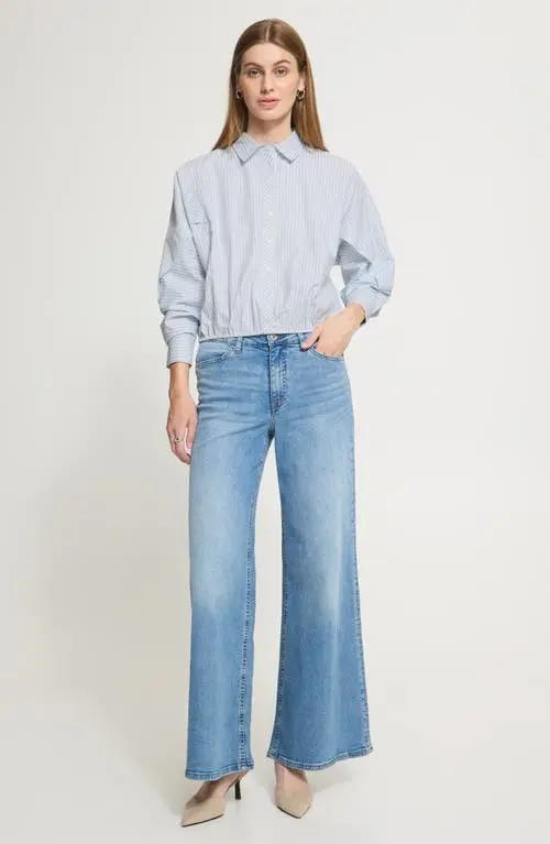 ICHI Ihjadeline Striped Button-up Shirt
