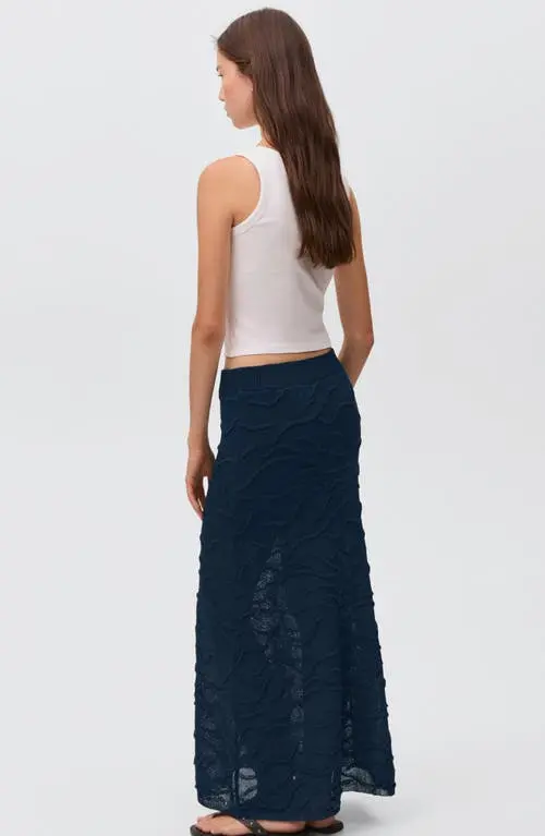 Mango Texture Maxi Sweater Skirt