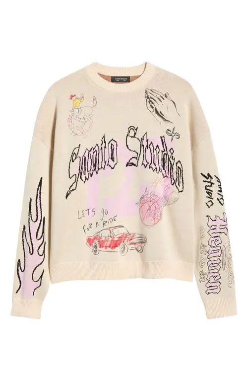 SANTO STUDIO 125 Free Advice Relaxed Fit Cotton Sweater
