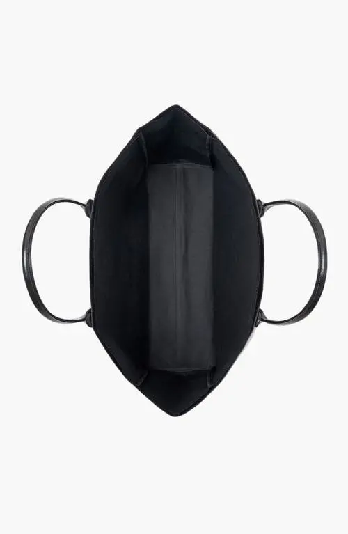 ANINE BING Leo Coated Canvas Tote - Black
