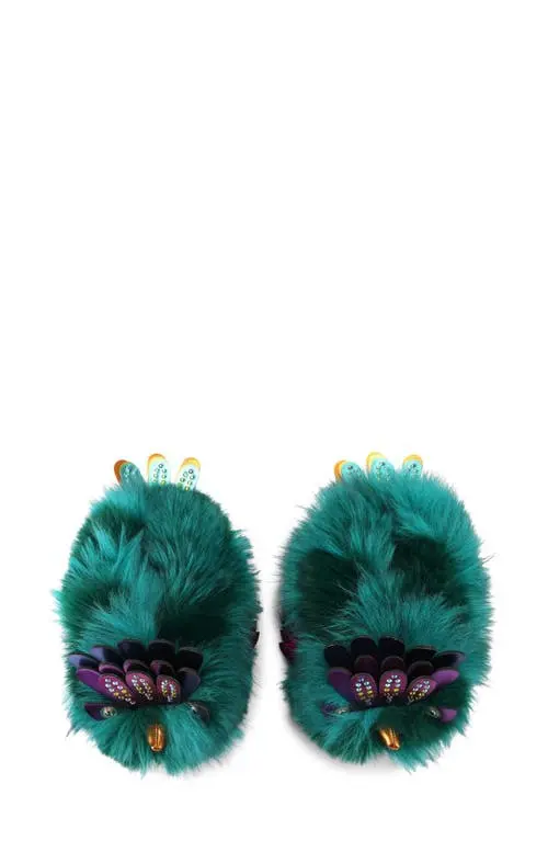 Kurt Geiger Eagle Fluff Faux Fur Slipper