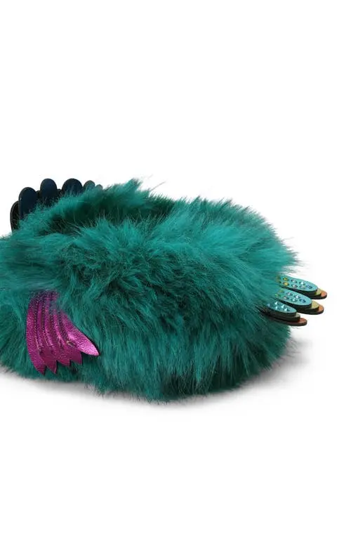 Kurt Geiger Eagle Fluff Faux Fur Slipper