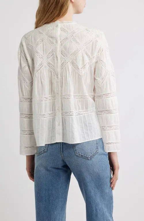 The Great. Lattice Lace Victorian Top