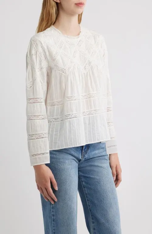 The Great. Lattice Lace Victorian Top