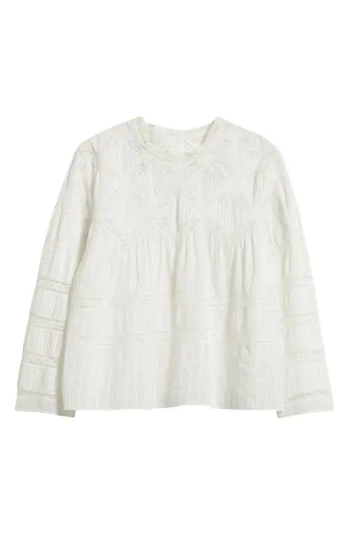 The Great. Lattice Lace Victorian Top
