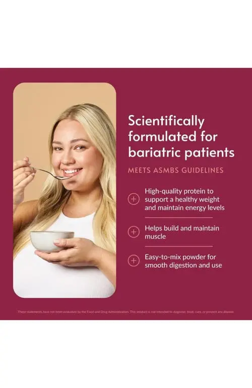 BARIATRIC ADVANTAGE High Protein Meal Replacement Drink Mix Whey Isolate Powder 46.42 Oz