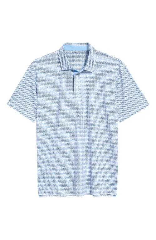 SWANNIES Sardine Print Performance Golf Polo