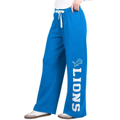 STARTER Detroit Lions Field Wide Leg Sweatpants - Royal