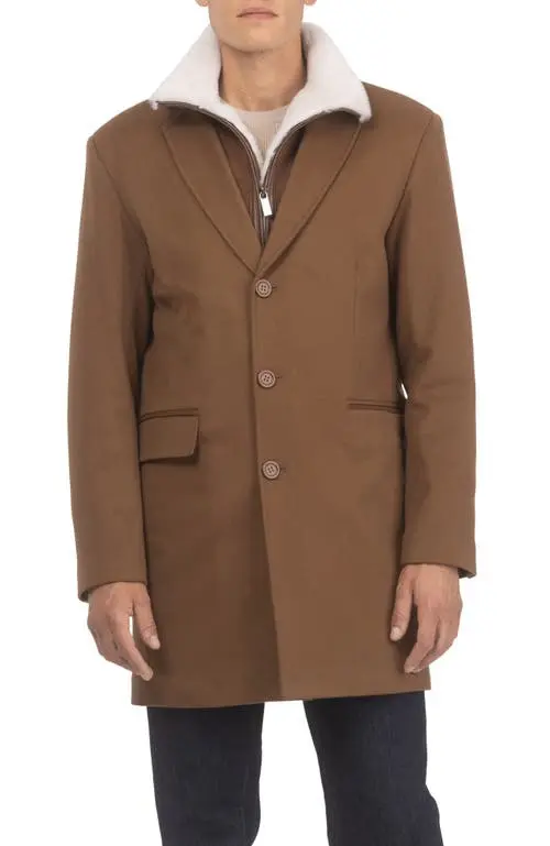 Gorski Wool Short Coat Crafted From Loro Piana With Genuine Shearling Trim