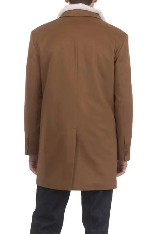 Gorski Wool Short Coat Crafted From Loro Piana With Genuine Shearling Trim