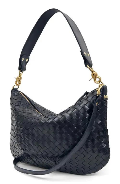 Clare V. Moyen Woven Leather Messenger Bag