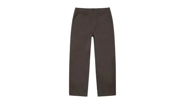 StÜssy Chino Wide Leg Trouser - Brown