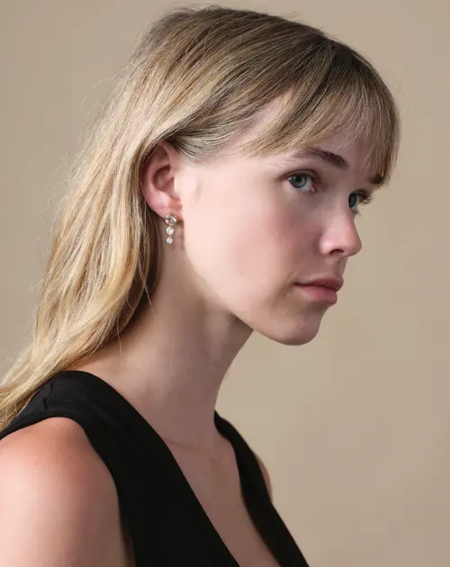 THEIR STUDIOS Margeaux Drop Earrings - Sterling Silver
