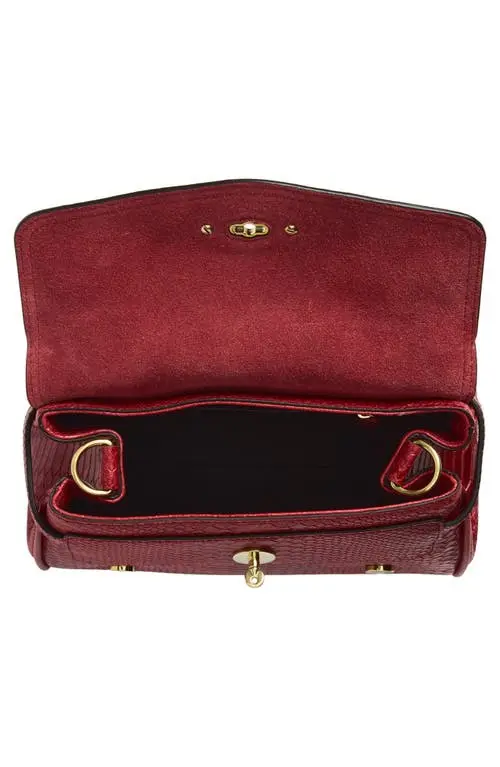 Mulberry Mini Alexa Snake Embossed Leather Satchel