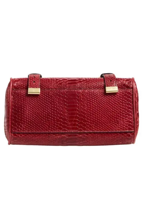 Mulberry Mini Alexa Snake Embossed Leather Satchel
