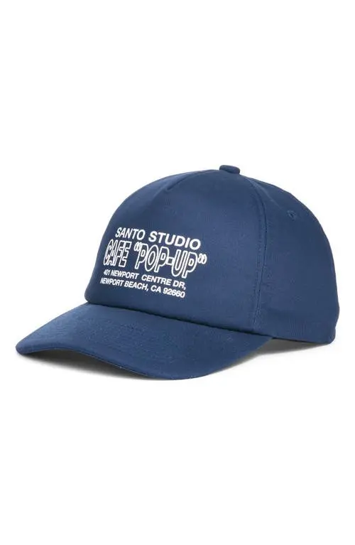 SANTO STUDIO Pop-up Cafe Snapback Cap