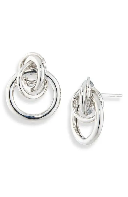 JUSTINE CLENQUET Cara Circle Earrings - Palladium